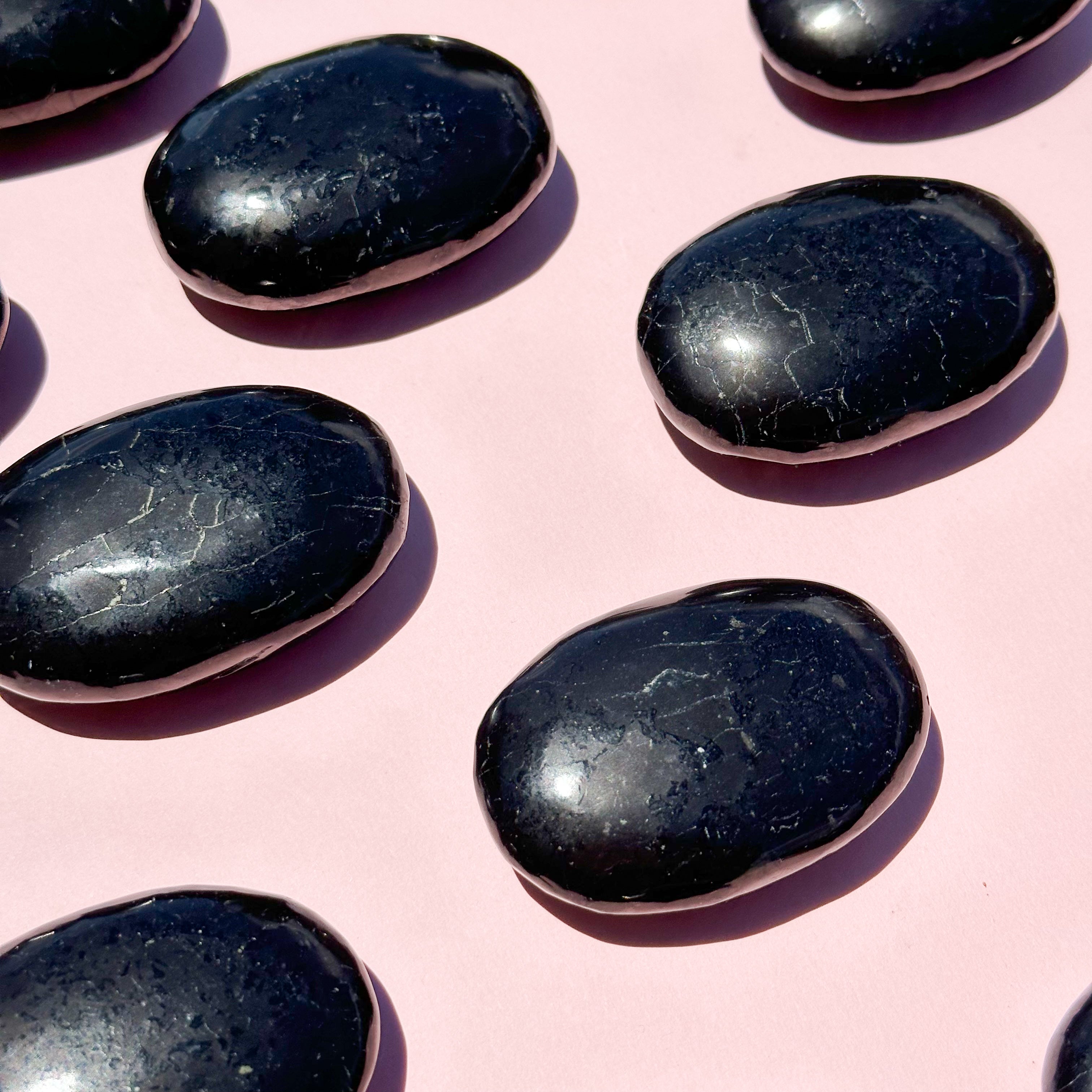 Shungite Palmstone (Bumpy/not smooth) – Mineral Fox