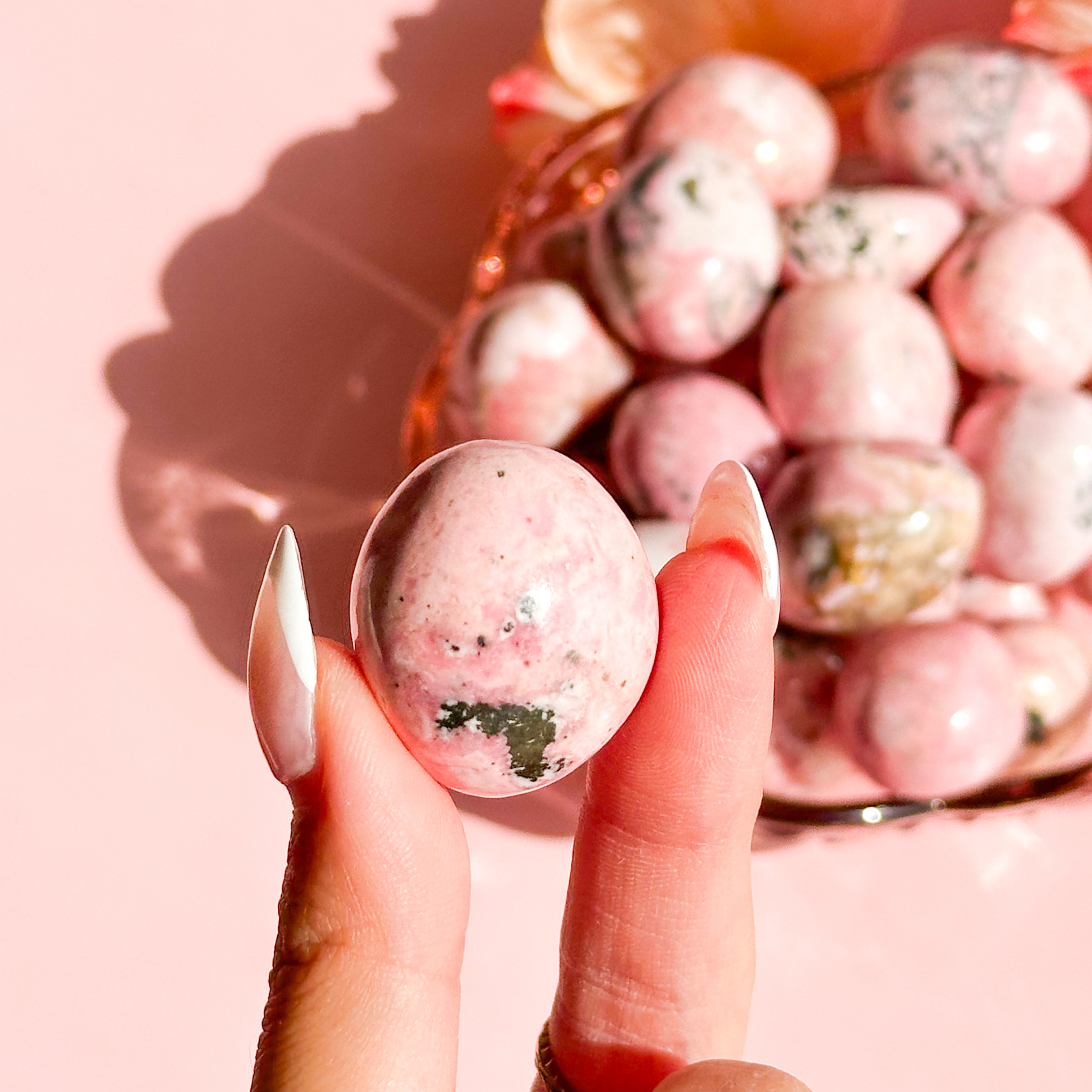 Rhodonite from Peru Tumble – Mineral Fox